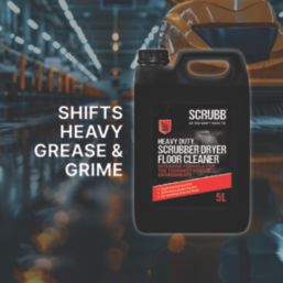 Scrubb Heavy Duty Scrubber Dryer Detergent Floor Cleaner 5Ltr - Screwfix