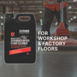 Scrubb Heavy Duty Scrubber Dryer Detergent Floor Cleaner 5Ltr - Screwfix