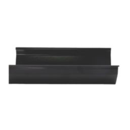 FloPlast RGS3B uPVC Square Gutter Black 114mm x 3m - Screwfix