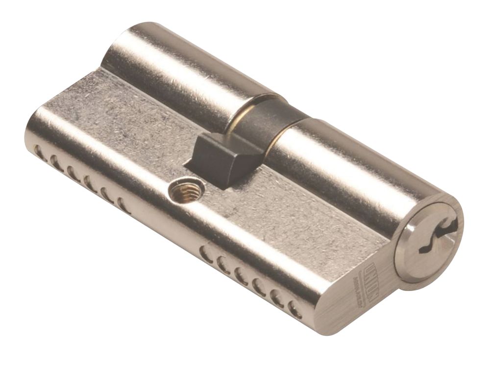 Union 6-Pin Euro Cylinder Lock 40-45 (85mm) Satin Nickel - Screwfix