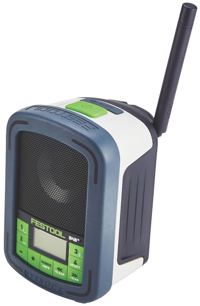 Festool 202112 230V or 10.8/18V DAB+ / FM Bluetooth Site Radio - Screwfix