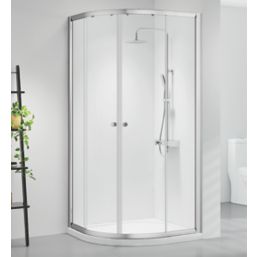 Triton Neo Six Framed Quadrant Shower Enclosure Chrome 1000mm x 800mm x ...