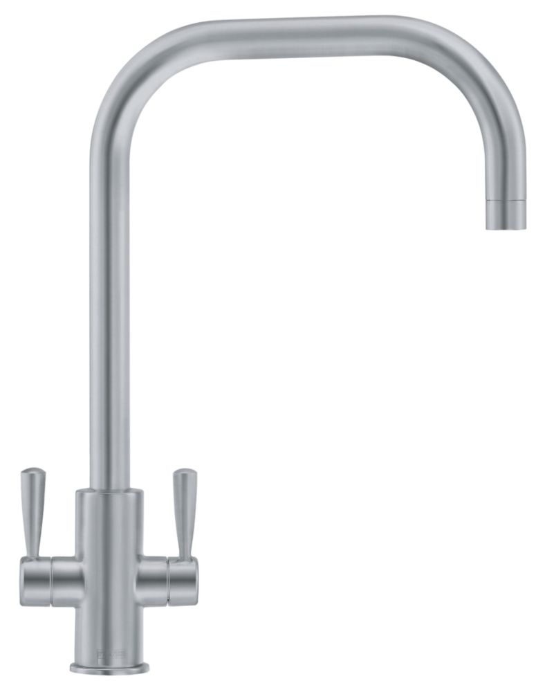 Franke Ascona U-Spout Tap Silk Steel | Kitchen Mixer Taps | Screwfix.com