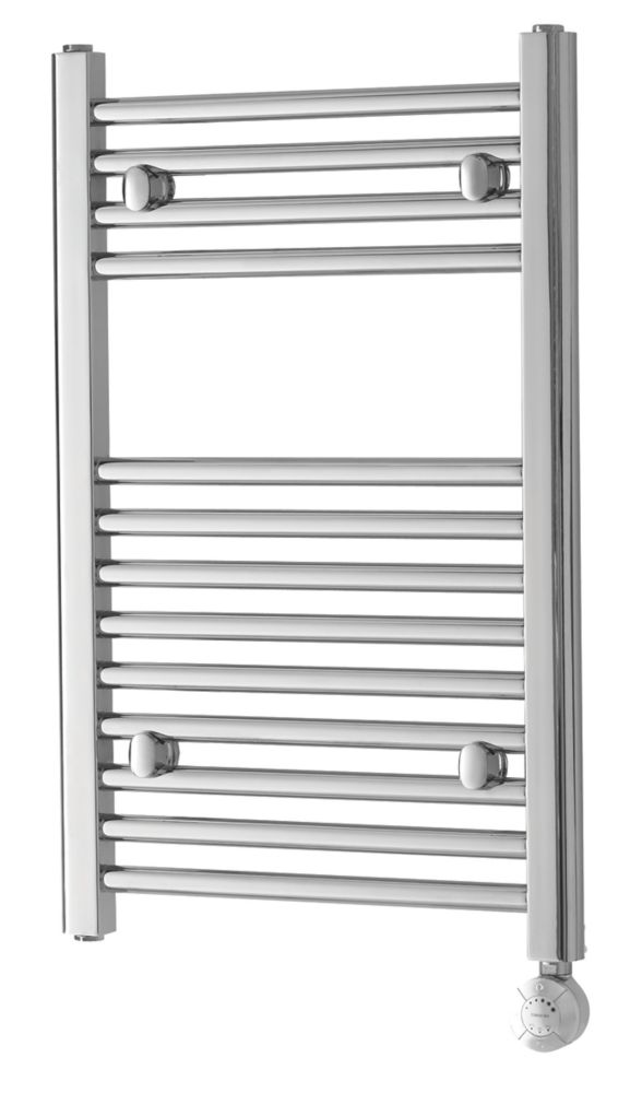 Towelrads 691mm x 450mm 682BTU Chrome Flat Electric Towel Radiator ...