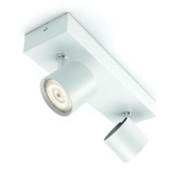 Philips Star WarmGlow LED Double Bar Spotlight White 9W 1000lm - Screwfix