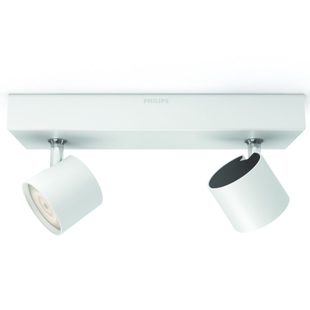 Philips Star WarmGlow LED Double Bar Spotlight White 9W 1000lm - Screwfix