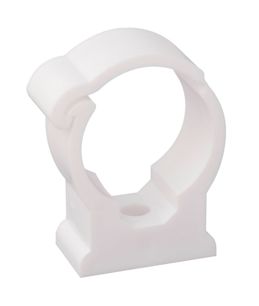 KM 22mm Snaplid Clips White 100 Pack - Screwfix