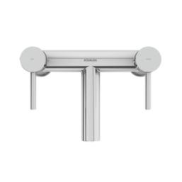 Aqualisa Uptown Chrome 145mm Deck Mounted Lever 2 Tap Holes Bath Pillar Tap - Screwfix