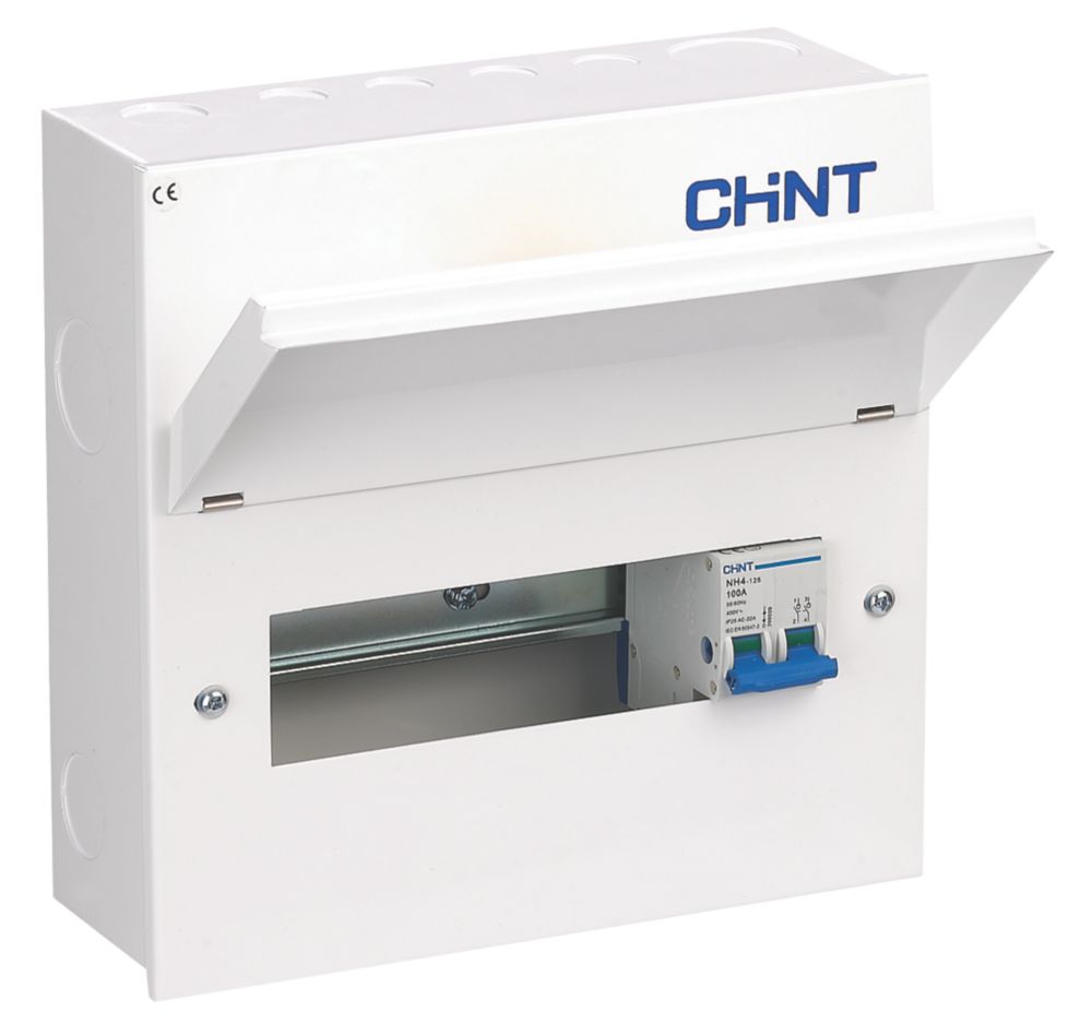Chint NX3-10MS 10-Module 8-Way Part-Populated Main Switch Consumer Unit ...