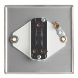 Contactum iConic 10AX 1-Gang 2-Way Light Switch Brushed Steel with ...