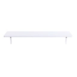RB UK White High Gloss Radiator Shelf 600mm x 150mm x 18mm - Screwfix
