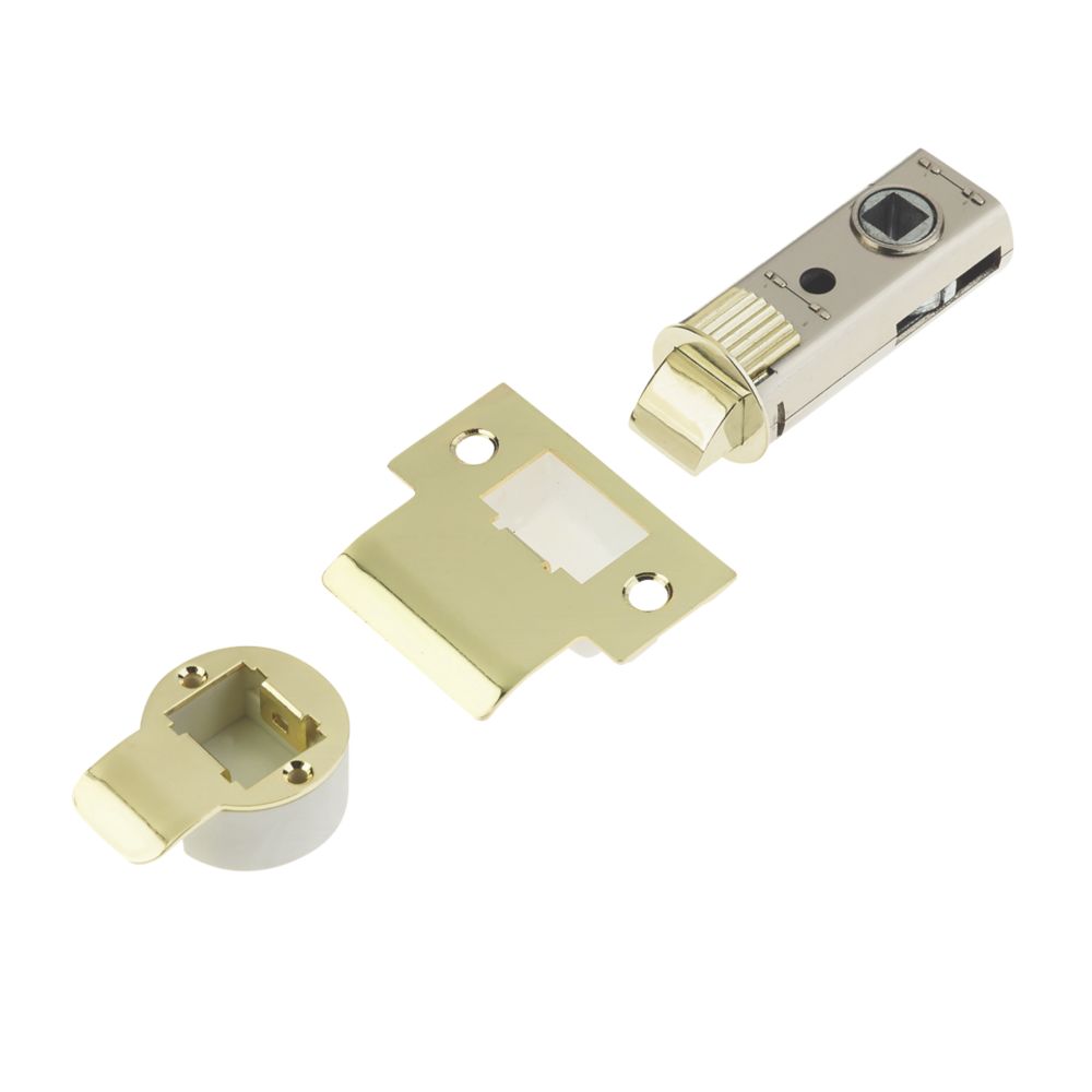 Union Polished Brass Tubular Mortice Latch 60mm Case - 44mm Backset ...