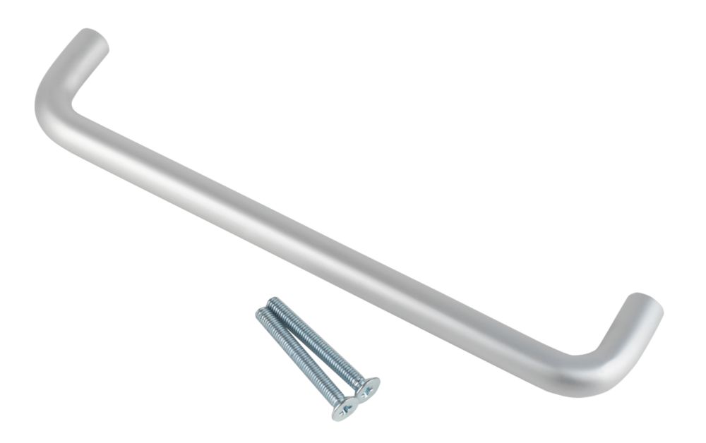 Smith & Locke Fire Rated D Pull Handle Satin Aluminium 19mm x 318mm ...