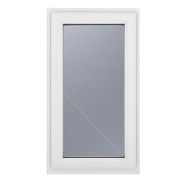 Crystal Left-Hand Opening Obscure Triple-Glazed Casement White uPVC ...