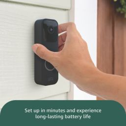 Blink Smart Video Wireless Doorbell Black - Screwfix