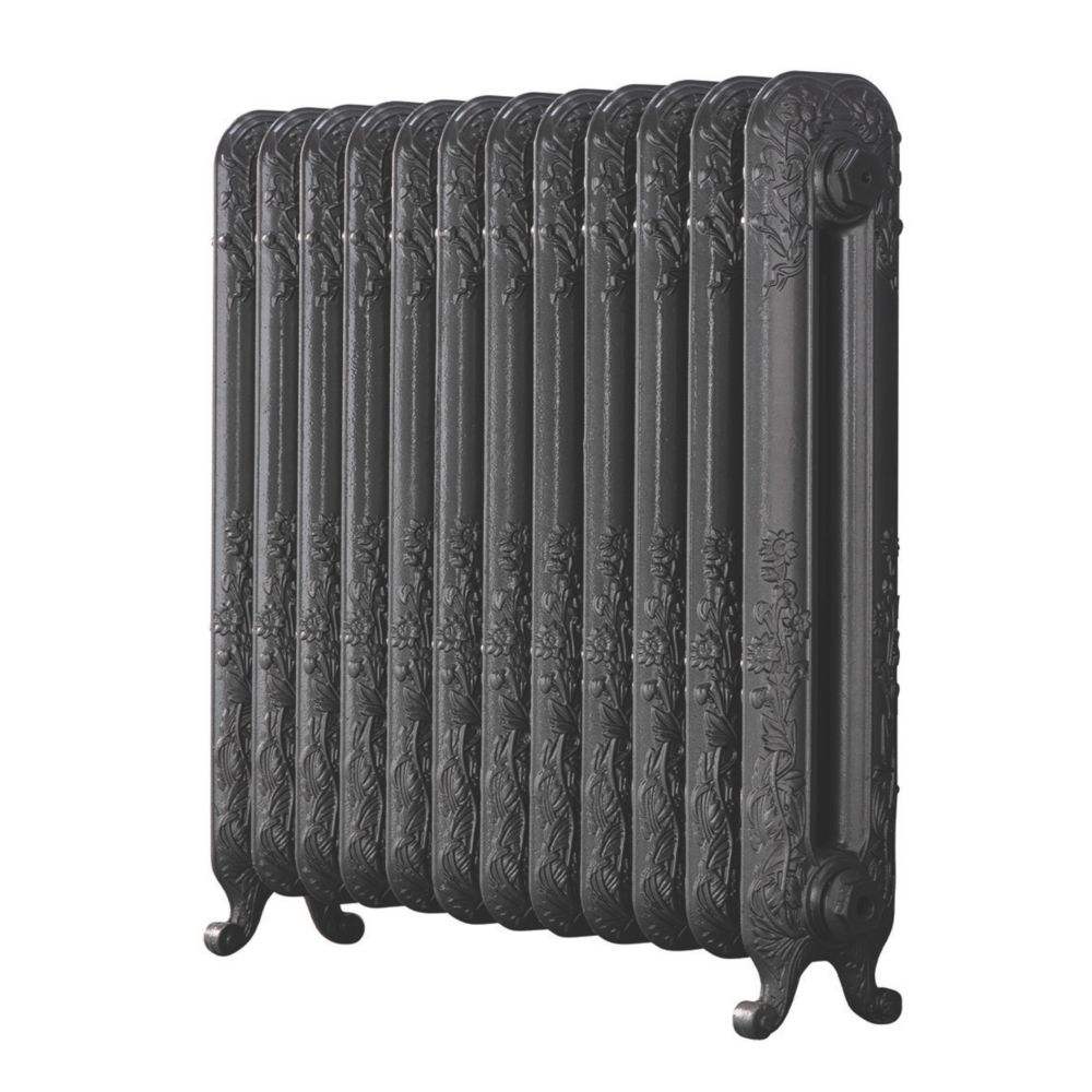 Arroll 794mm x 814mm 4260BTU Cast Grey Cast Iron 2 Column Radiator ...