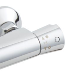 Highlife Bathrooms ASP Slim Exposed Single Outlet Thermostatic Chrome ...