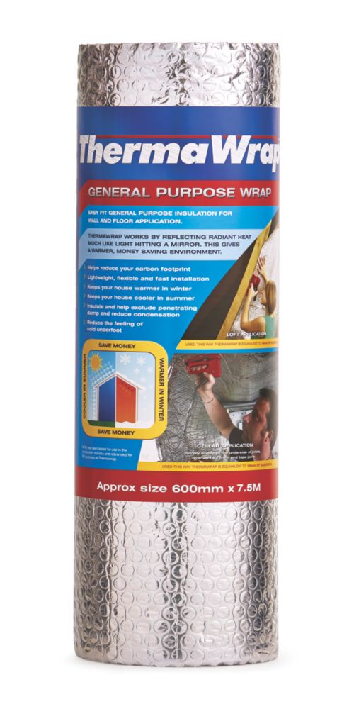 ThermaWrap Reflective Insulation 7.5m x 0.6m - Screwfix