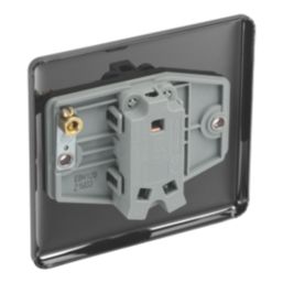 LAP 20A 16AX 1-Gang 2-Way Light Switch Black Nickel with Black Inserts ...