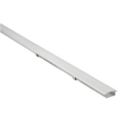 Robus Aluminium Recessed Tape Light Extrusion 2m - Screwfix