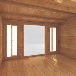 Mercia Home Office Director 12' 6" x 9' (Nominal) Apex Timber Log Cabin ...