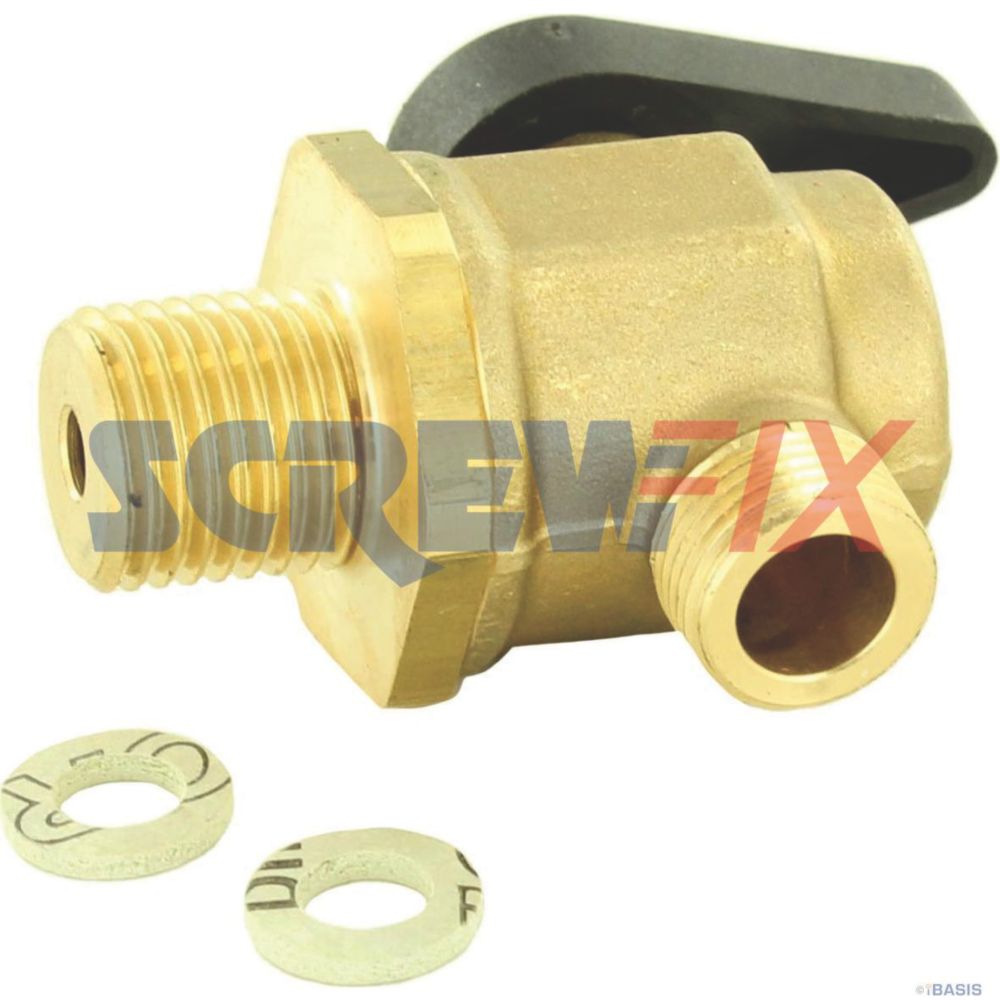 Vaillant 014738 Drain cock (M12x1/G1/4) - Screwfix