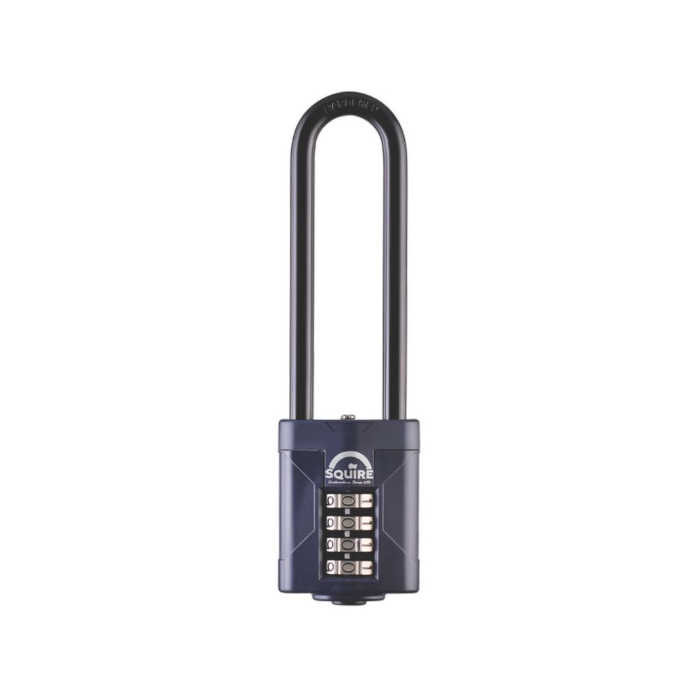 Squire CP50/4 Water-Resistant Long Shackle Combination Padlock Blue ...