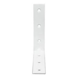 Essentials Corner Brackets White 100mm x 100mm x 16mm 10 Pack - Screwfix