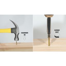 Easyfix Countersunk Nail Screws 3.8m x 80mm 75 Pack - Screwfix