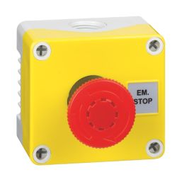 Hylec 1DE.01.01AG-SF Double Pole Mushroom Head Push-Button Isolator ...