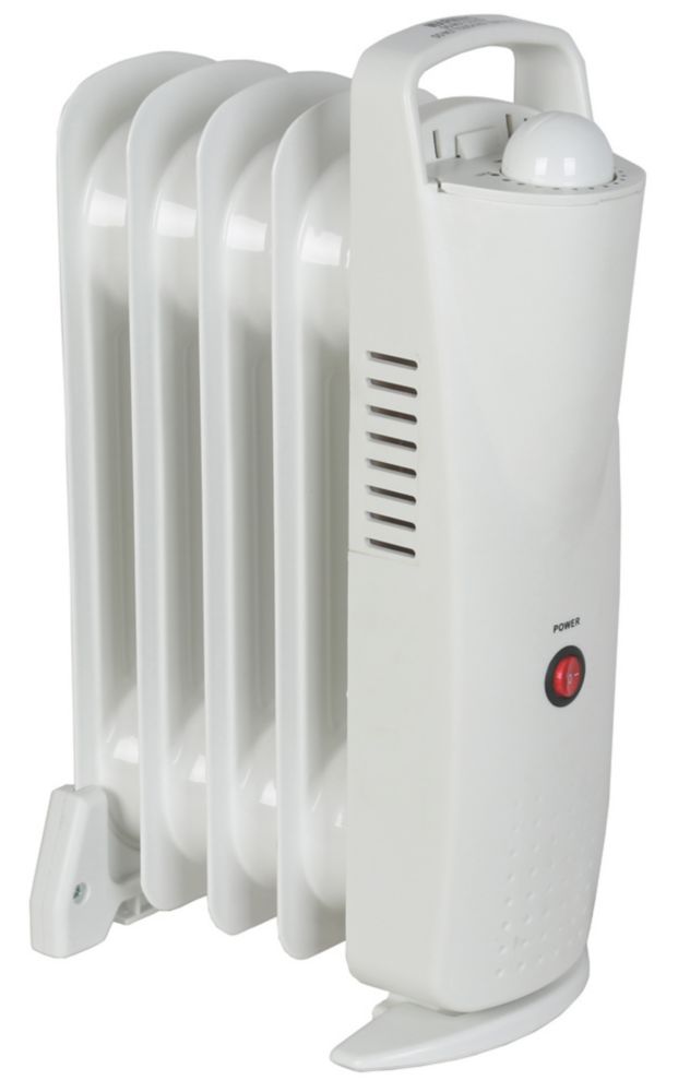 Refurb Essentials 500W Electric Portable Oil-Filled Radiator White ...
