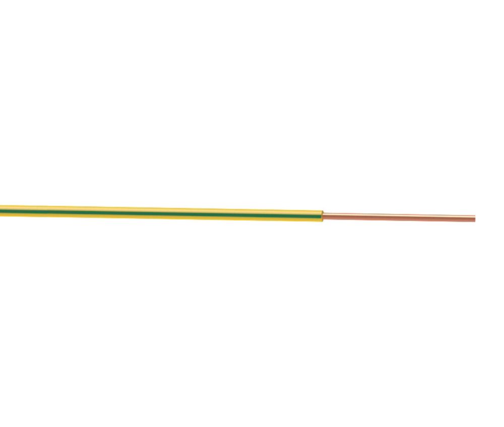 Time 6491X Green/Yellow 1-Core 1.5mm² Conduit Cable 25m Drum - Screwfix