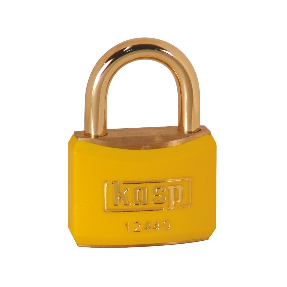 Kasp Lockout Padlock Yellow 20mm x 21mm - Screwfix