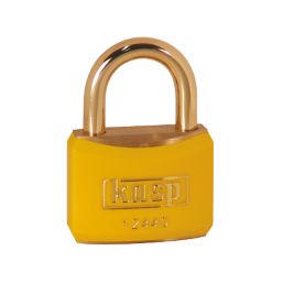 Kasp Lockout Padlock Yellow 20mm x 21mm - Screwfix
