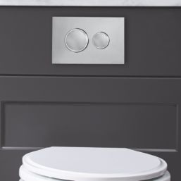 Traditional Dual-Flush Flushing Plate Chrome - Screwfix