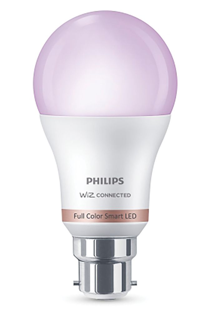 Philips BC Decorative RGB & White LED Smart Light Bulb 8W 806lm - Screwfix