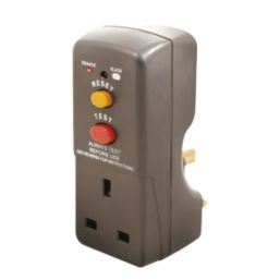 Masterplug 13A Unfused Plug-Through Active RCD Adaptor - Screwfix