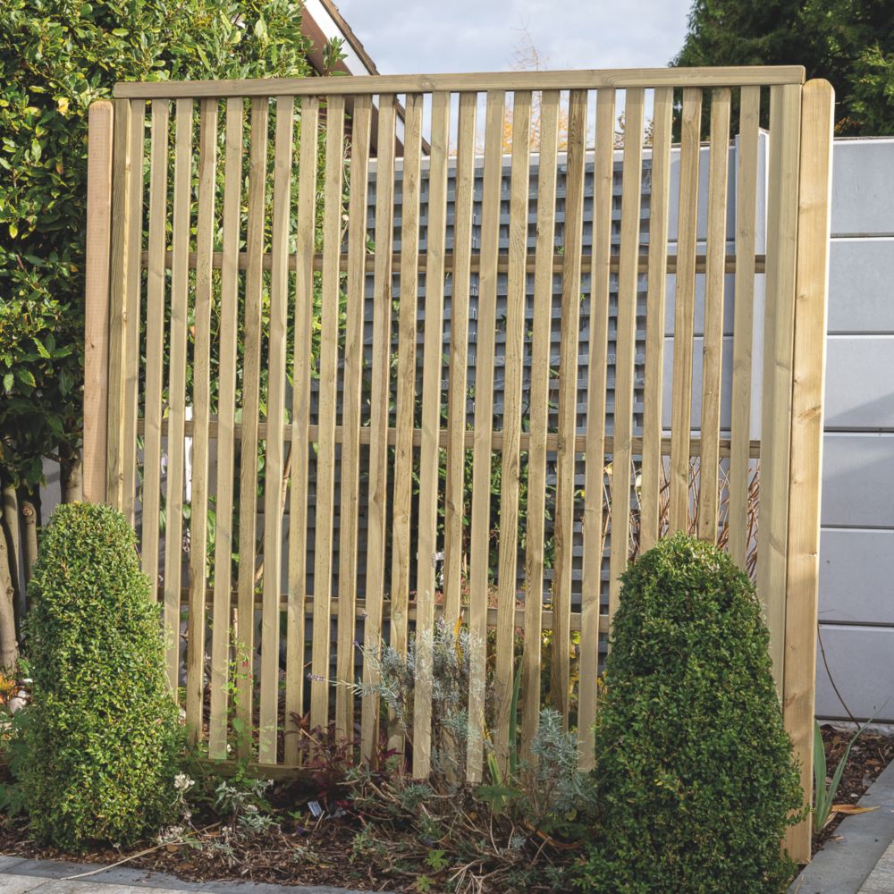 Forest Trellis Garden Screen 6' x 6' 4 Pack - Screwfix