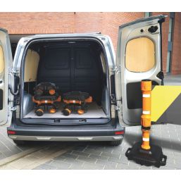 EasyExtend MAX Head, Post & Base Kit (Yellow & Black) 3m - Screwfix