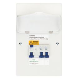 Deta 4-Module 2-Way Populated Garage Consumer Unit - Screwfix