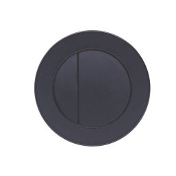Dual-Flush Round Flushing Button Black - Screwfix
