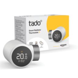 Tado X 15mm x 30mm White Straight Designer Smart Thermostatic Radiator ...