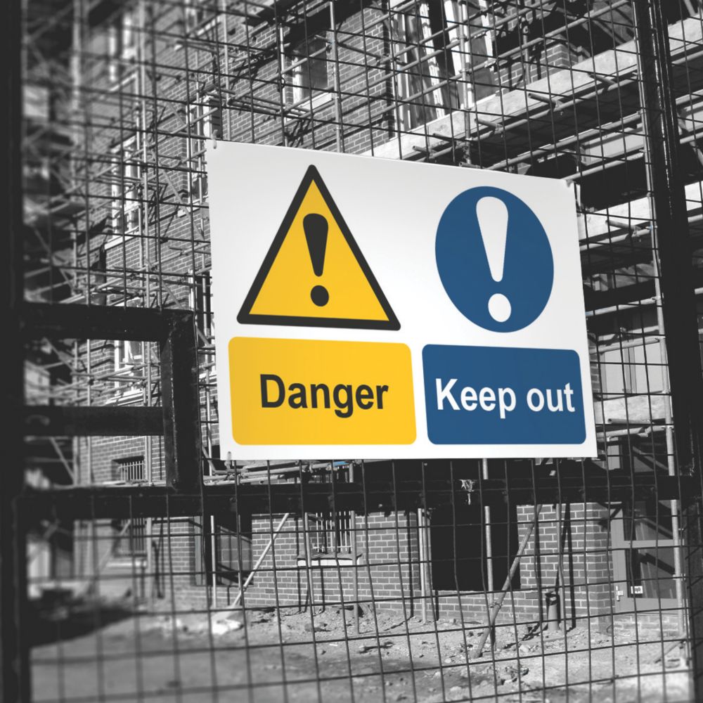 Danger Keep Out Signs Danger Sign "CONSTRUCTION SITE UNAUTHORISED