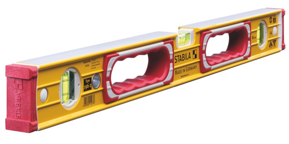 Stabila 196-2 Spirit Level 24" (60cm) - Screwfix
