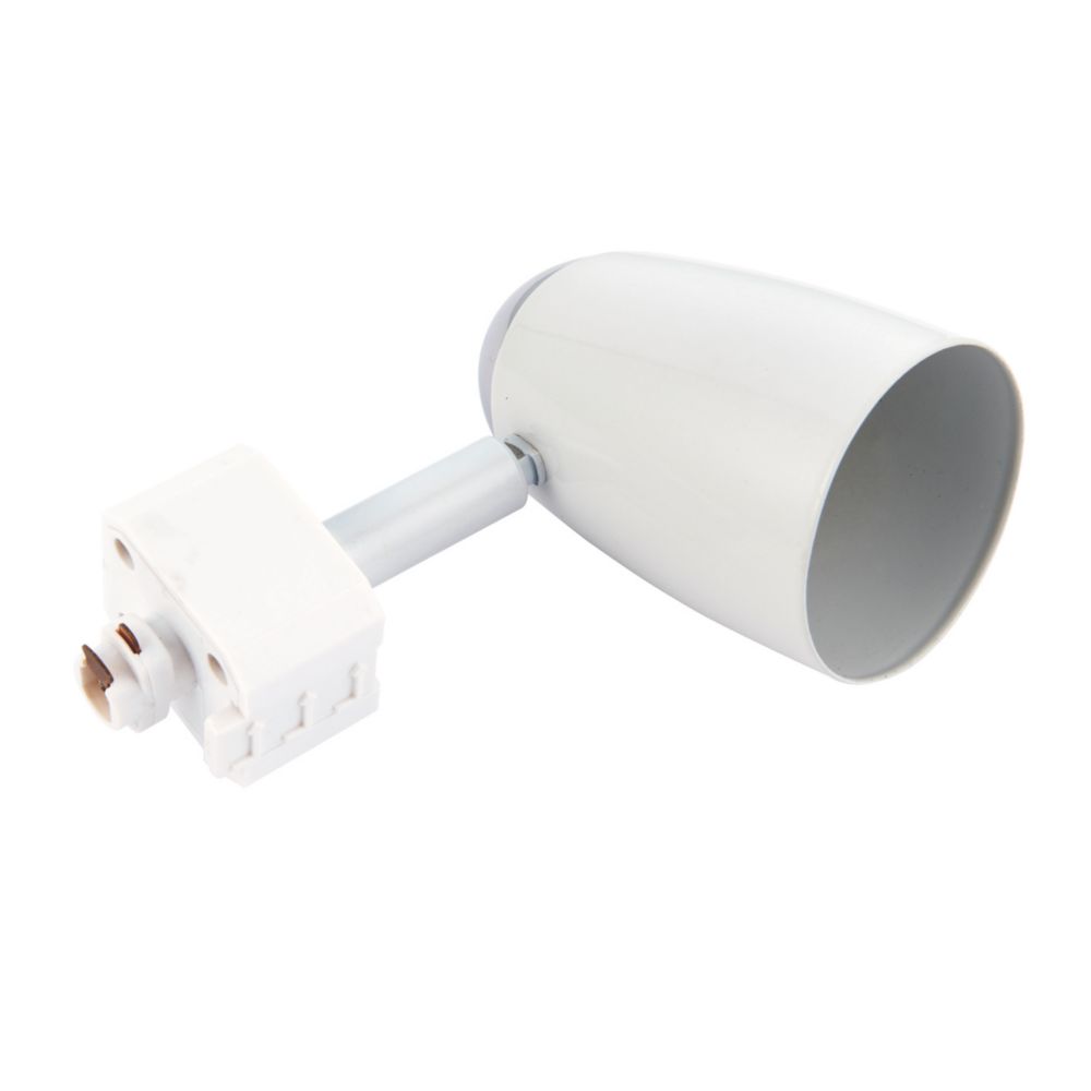 Saxby Monte 1-Circuit Track Spotlight Gloss White - Screwfix