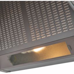 Cooke & Lewis Integrated Cooker Hood 600mm Grey - Screwfix