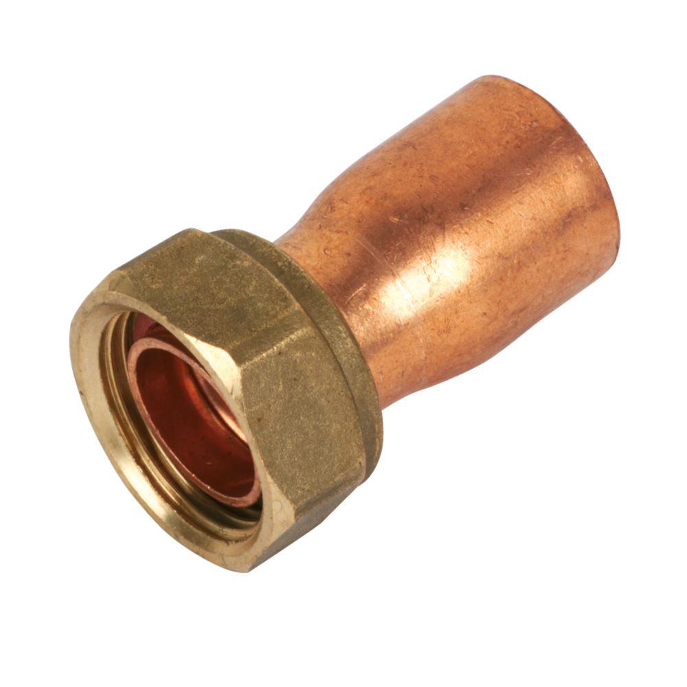 Endex Copper End Feed Straight Tap Connector 22mm x 3/4" - Screwfix