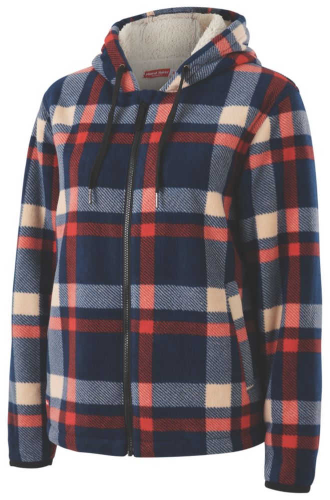 Hard Yakka Check Womens Hoodie Multicoloured Size 6 - Screwfix