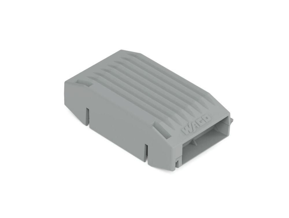 Wago 3-Entry IPX8 Gelbox For Splicing Connectors Grey 4 Pack - Screwfix