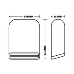 TCP 2000W Electric Wall-Mounted Vertical Fan Heater White - Screwfix